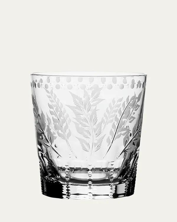 WILLIAM YEOWARD CRYSTAL Fern Tumbler Double Old-fashioned