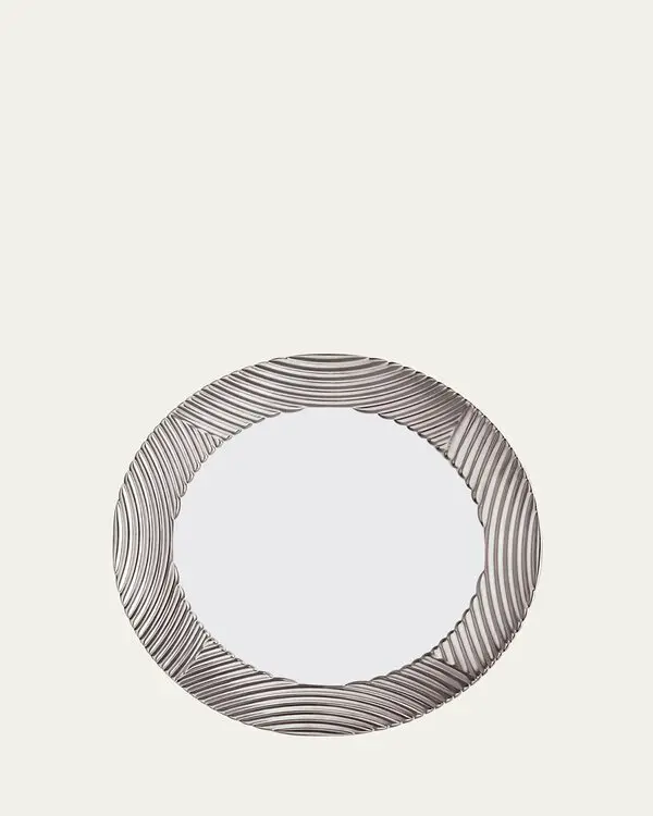 L'Objet Corde Wide-rim Charger - White/silver