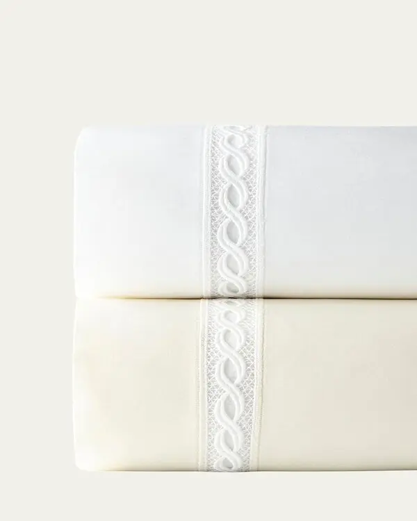 SFERRA King Sateen Pillowcases Pair - White