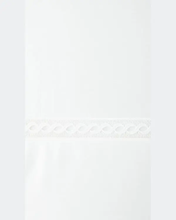 SFERRA King Sateen Pillowcases Pair - White