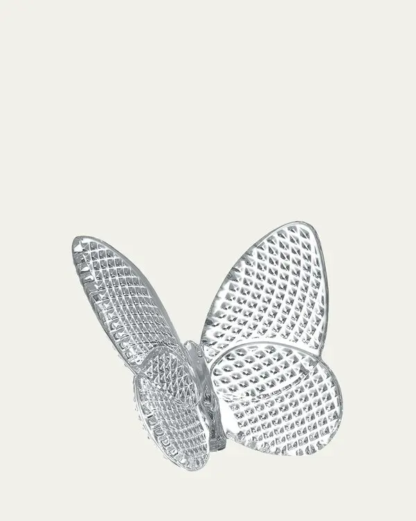 THE MARTHA, BY BACCARAT 2.5" Lucky Crystal Diamante Butterfly - Clear