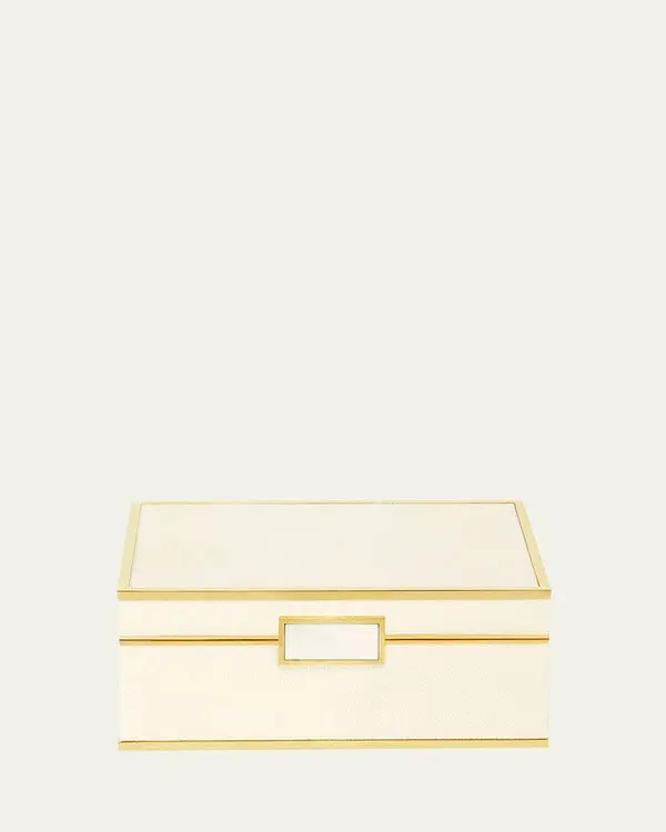 Aerin Embossed Faux Shagreen Jewelry Box