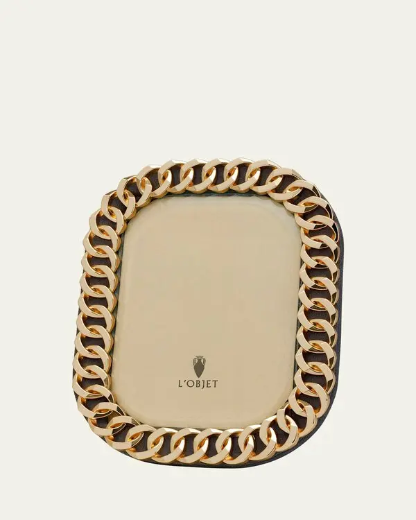 L'Objet Cuban Link Frame, 4" X 6