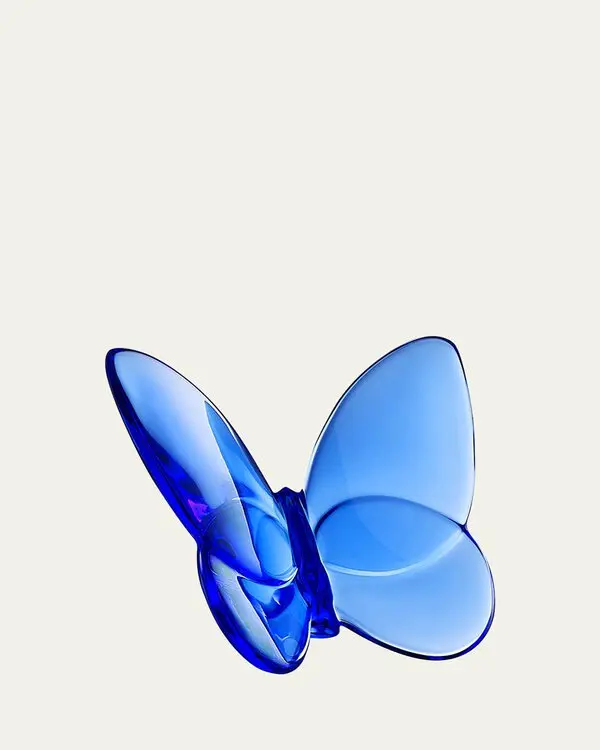 THE MARTHA, BY BACCARAT 2.5" Lucky Crystal Blue Butterfly