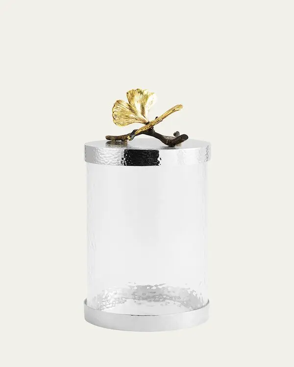 Michael Aram Butterfly Ginkgo Canister, Medium - Clear