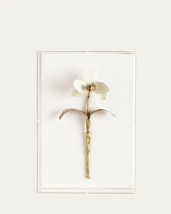 TOMMY MITCHELL Original Gilded Orchid 1 Study On Linen