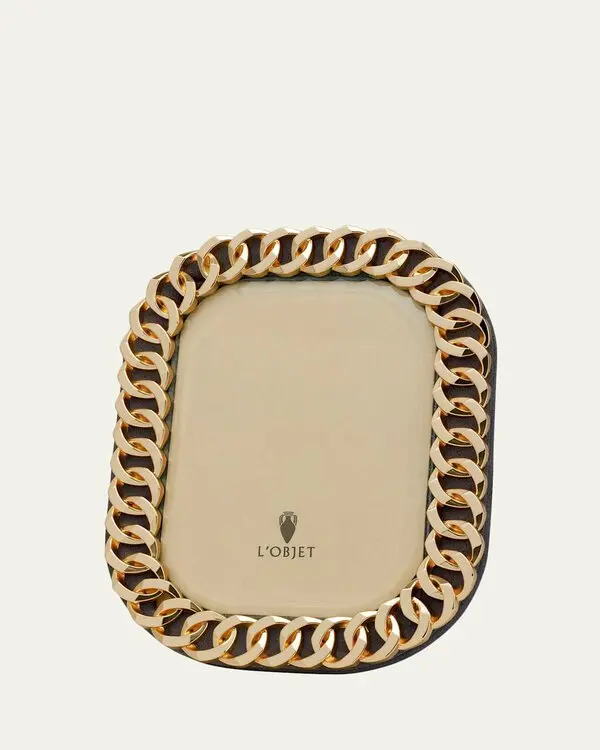 L'Objet Cuban Link Frame, 5" X 7