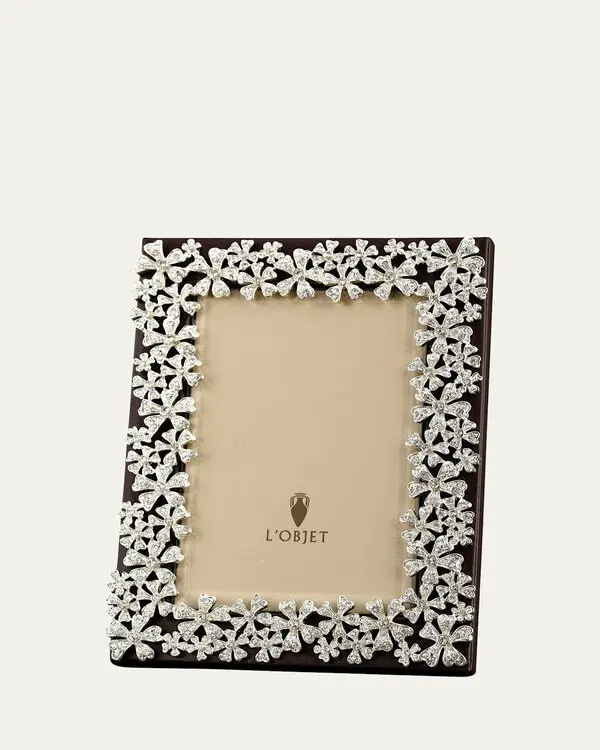 L'Objet Platinum-plated Swarovski Crystal Garland Picture Frame