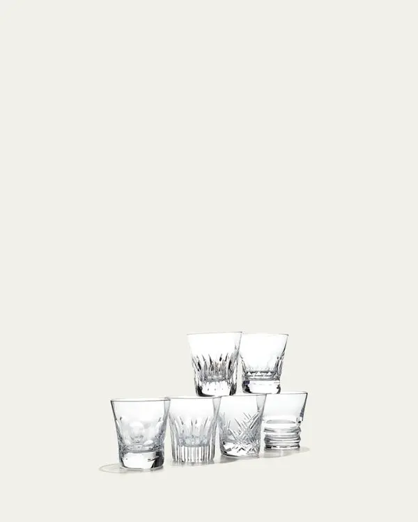 THE MARTHA, BY BACCARAT Everyday Assorted Old Fashion Tumblers, Set Of 6