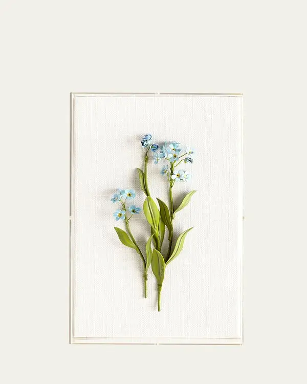 TOMMY MITCHELL Original Painted Forget-me-not Study - Blue