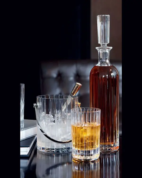 THE MARTHA, BY BACCARAT Harmonie Round Whiskey Decanter, 25 Oz - One-color