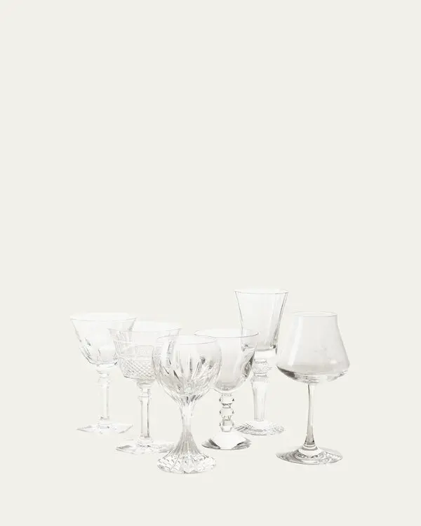 THE MARTHA, BY BACCARAT Box Of Assorted Wine Glasses, Set Of 6