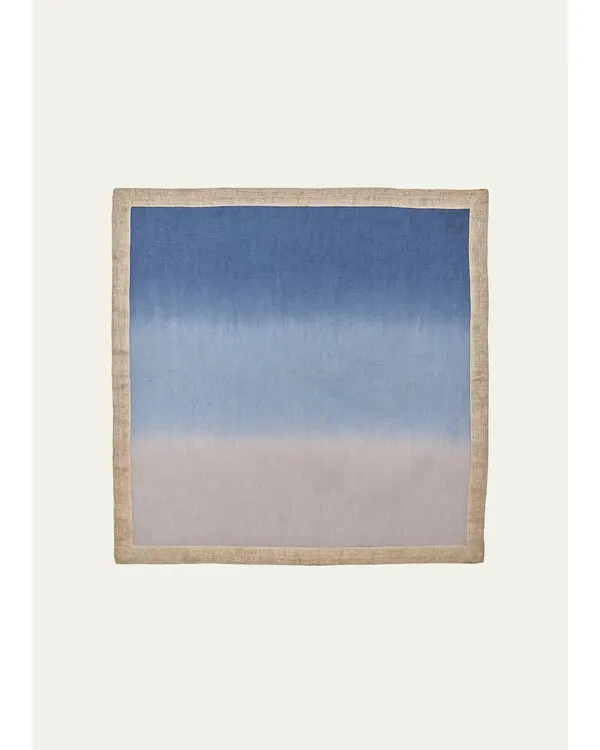 KIM SEYBERT Dip Dye Napkin - Blue Multi