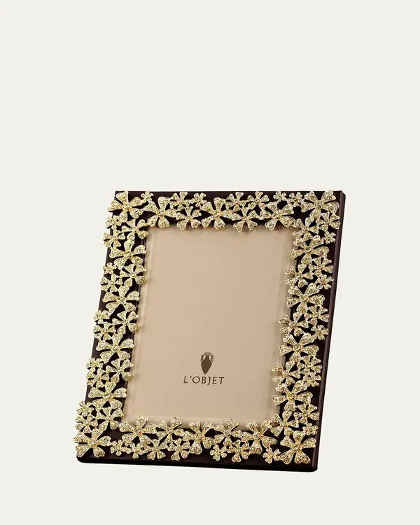 L'Objet 24k Gold-plated Swarovski Crystal Garland Picture Frame