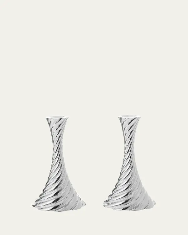 Michael Aram Twist Candleholders, Set Of 2 - One-color