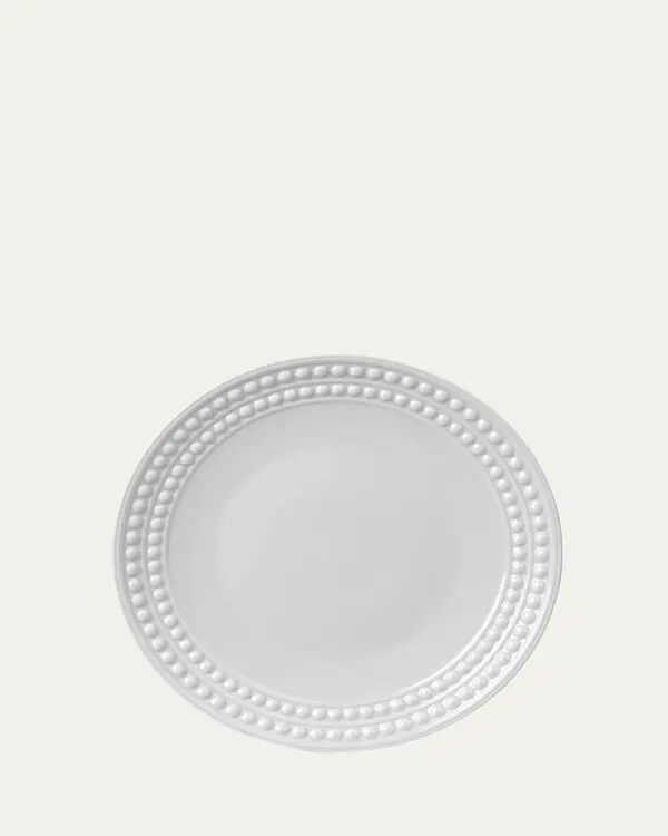 L'Objet Perlee Dessert Plate - White