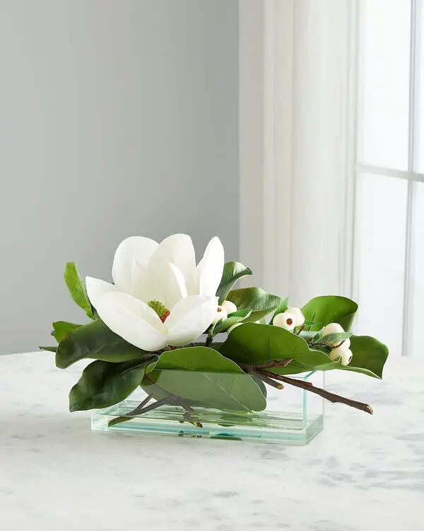 JOHN-RICHARD COLLECTION Figs And Magnolia Faux-floral Arranget