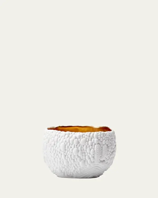 L'Objet Haas Mojave Dessert Bowl - White/gold