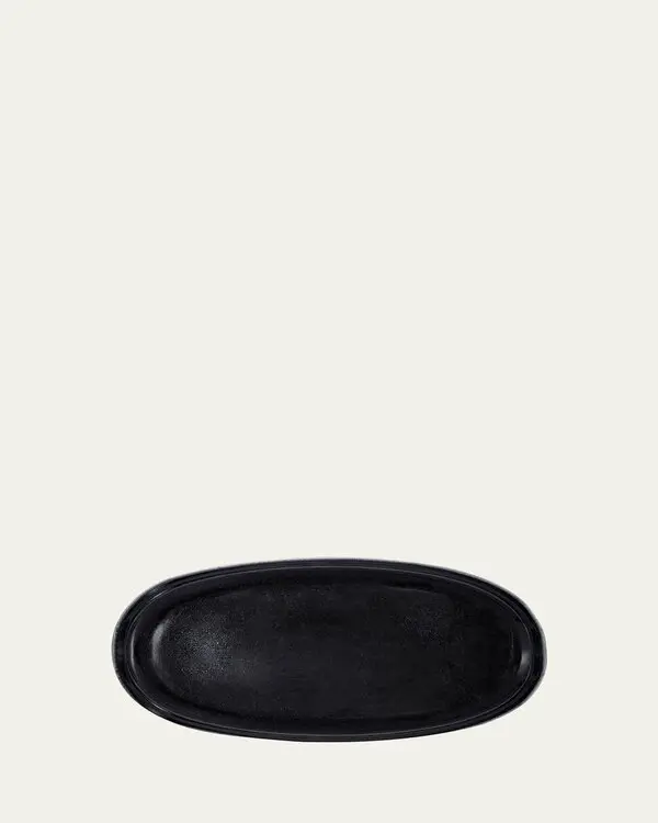 L'Objet Terra Medium Oval Platter - Black
