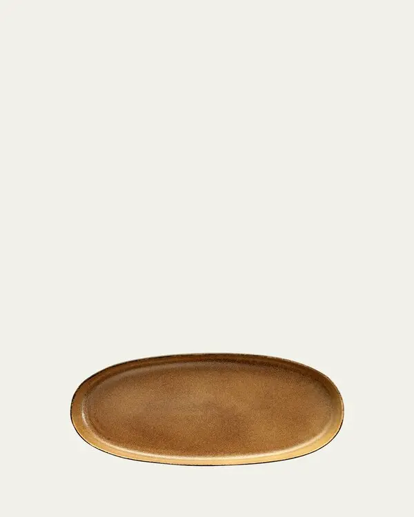 L'Objet Terra Medium Oval Platter - Brown