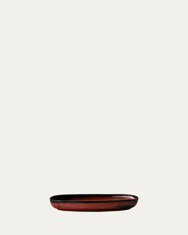 L'Objet Terra Medium Oval Platter - Red