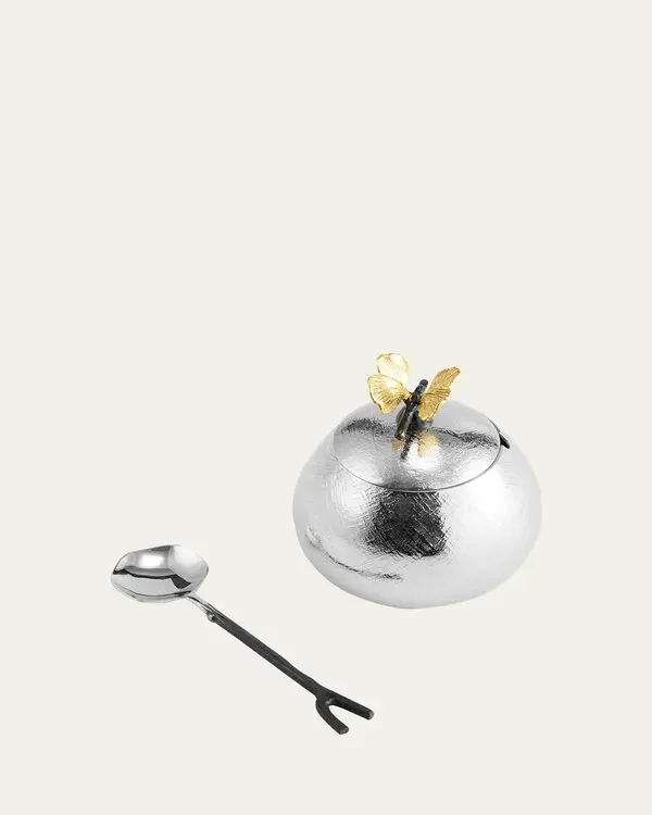Michael Aram Butterfly Ginkgo Pot With Spoon