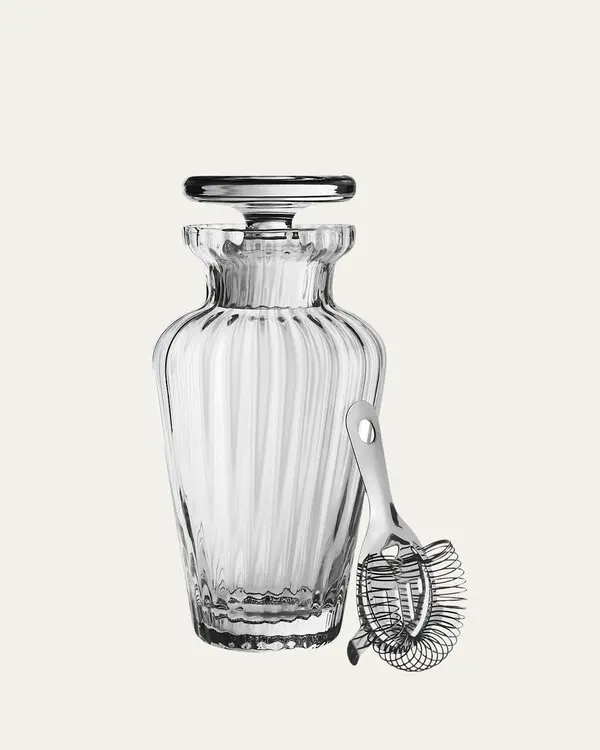 WILLIAM YEOWARD CRYSTAL Corinne Cocktail Shaker With Strainer