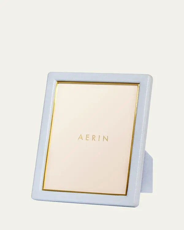 Aerin Piero Leather Photo Frame, 5" X 7 - Blue