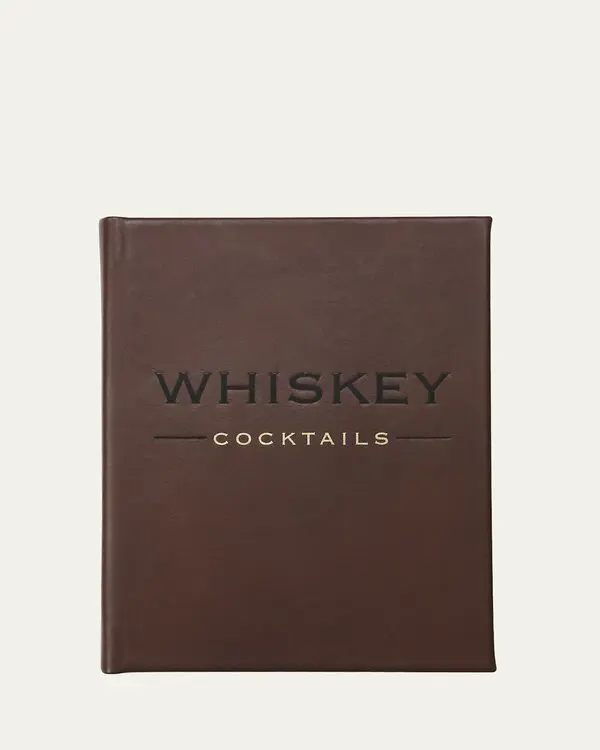GRAPHIC IMAGE Whiskey Cocktails Leather Bound Book, Personalized
