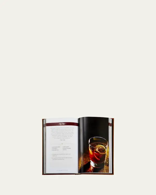 GRAPHIC IMAGE Whiskey Cocktails Leather Bound Book, Personalized