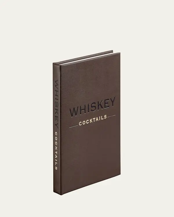 GRAPHIC IMAGE Whiskey Cocktails Leather Bound Book, Personalized