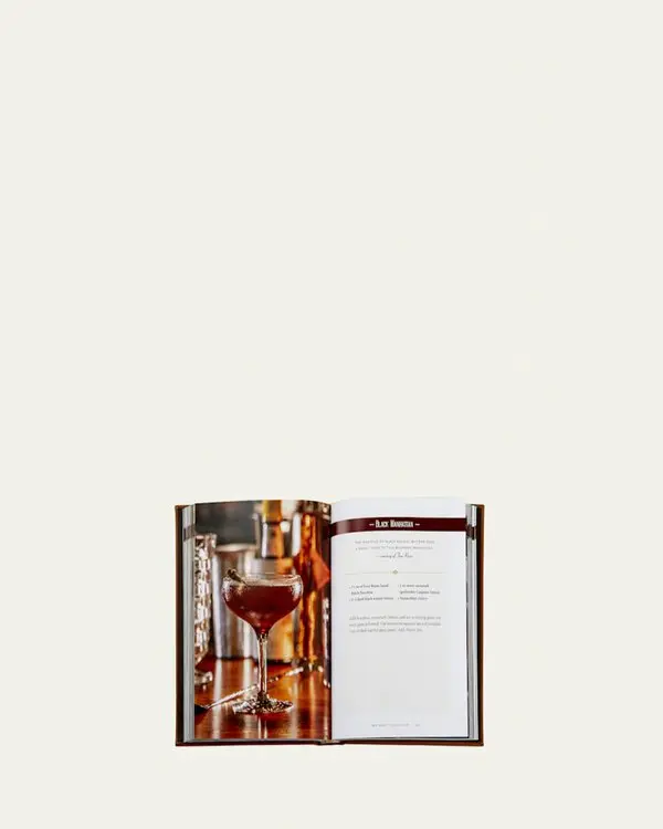GRAPHIC IMAGE Whiskey Cocktails Leather Bound Book, Personalized