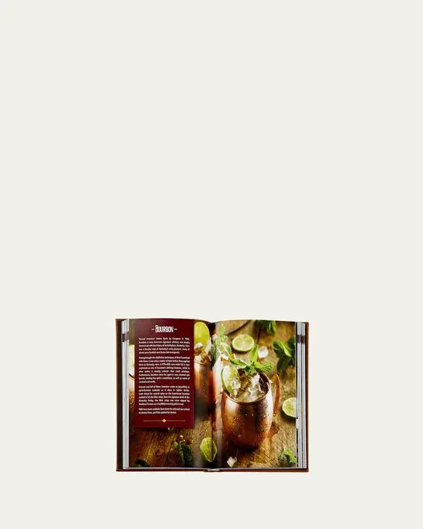GRAPHIC IMAGE Whiskey Cocktails Leather Bound Book, Personalized