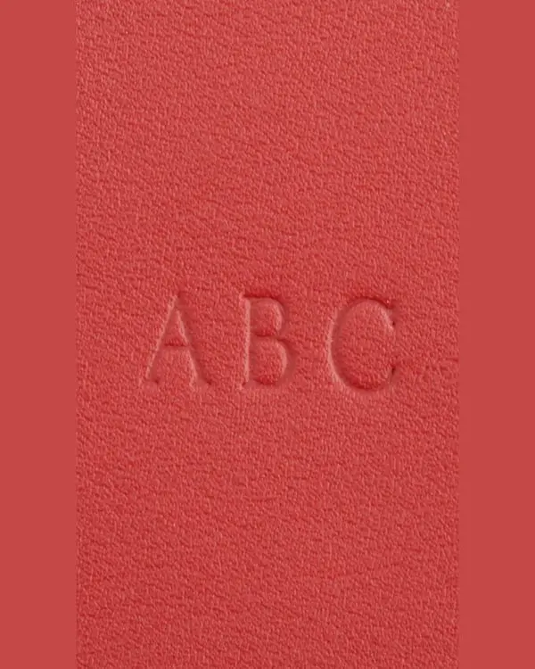 ROYCE NEW YORK Monogrammed Large Catchall Leather Valet Tray, Personalized - Red