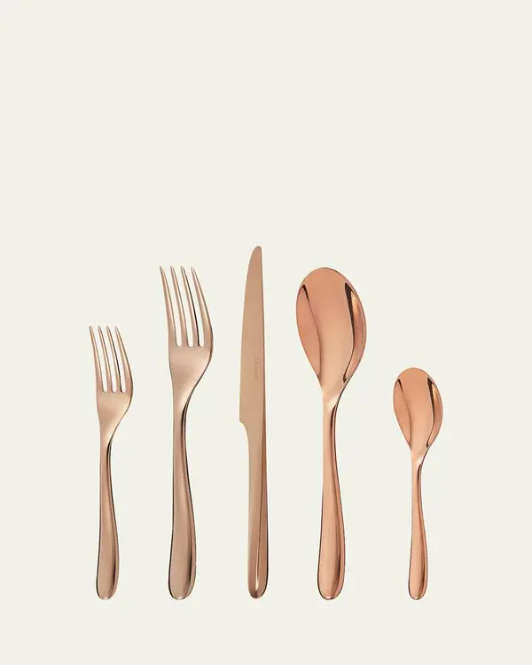 Christofle Lame De 5-piece Flatware Set - Copper