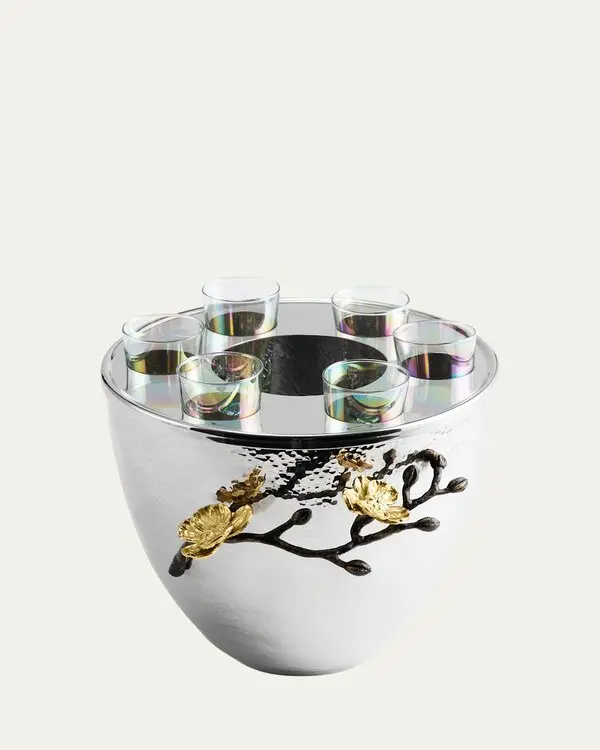 Michael Aram Gold Orchid Vodka Service - One-color