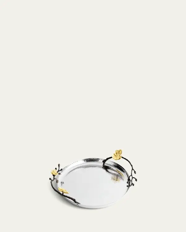 Michael Aram Gold Orchid Round Tray