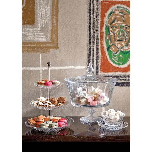 THE MARTHA, BY BACCARAT Mille Nuits 3-tier Pastry Stand