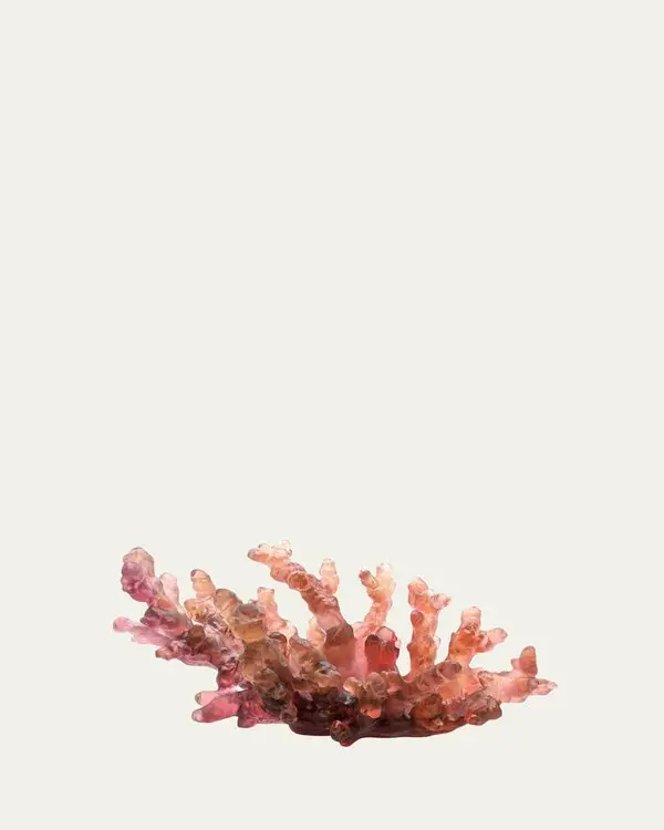 DAUM Coral Sea Medium Bowl, /red - Amber