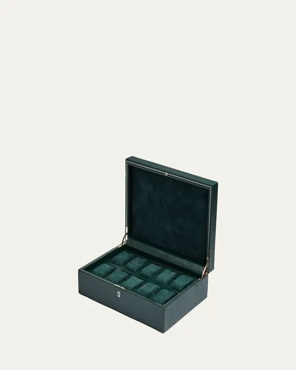 Wolf British Racing 10-piece Watch Box - Green