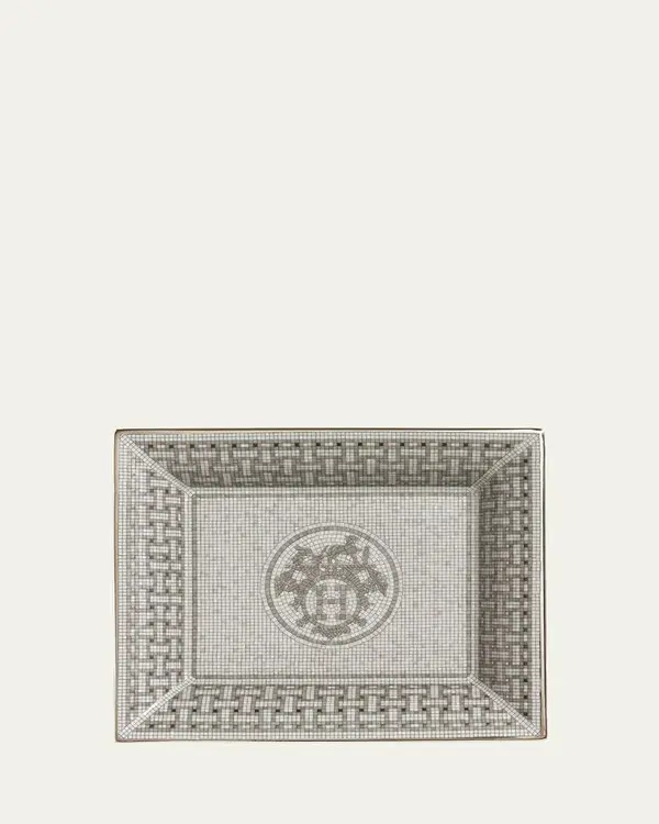 Hermès Mosaique Au 24 Platinum Tray