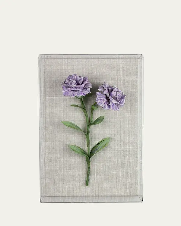 TOMMY MITCHELL Carnation January Birth Flower Wall Art - Lavender