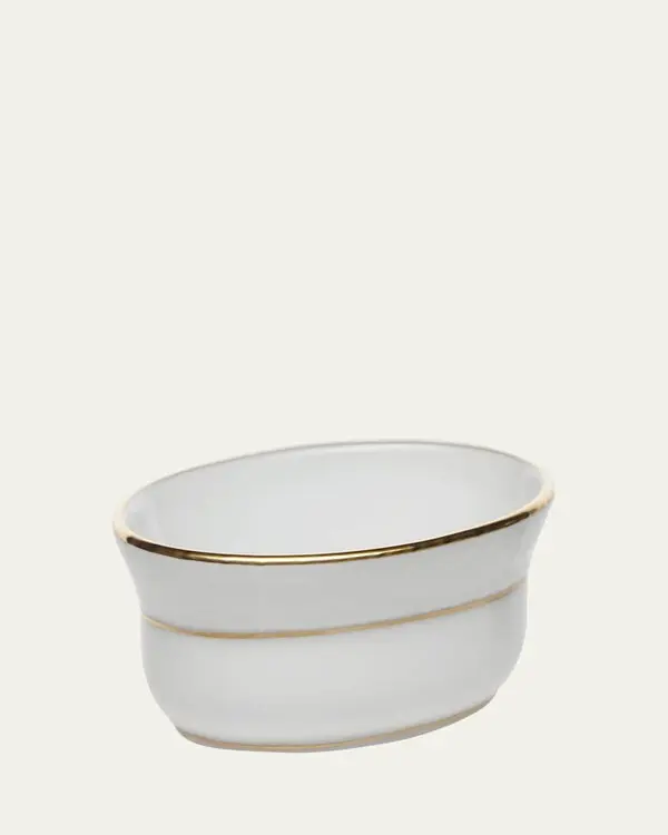 HEREND Golden Edge Mini Oval Bowl