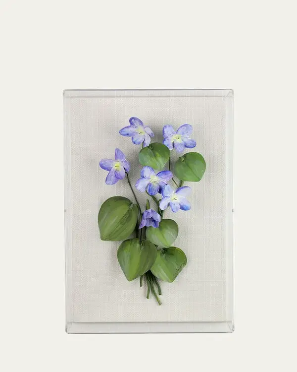 TOMMY MITCHELL February Birth Flower Wall Art - Violet