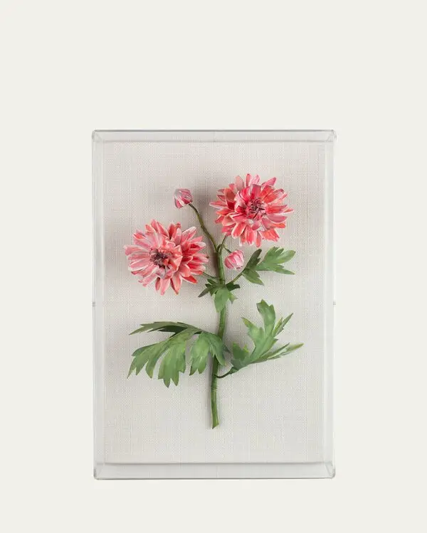 TOMMY MITCHELL Crysanthemum November Birth Flower Wall Art - Pink