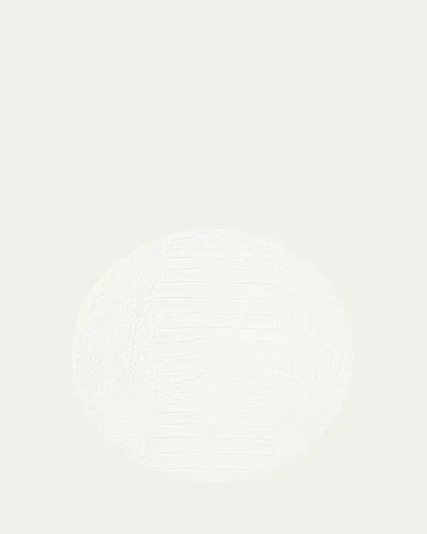 KIM SEYBERT Croco Placemat - White