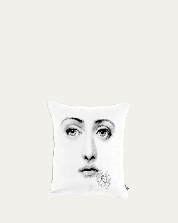 FORNASETTI Tema E Variazioni N288 Cushion - White/black