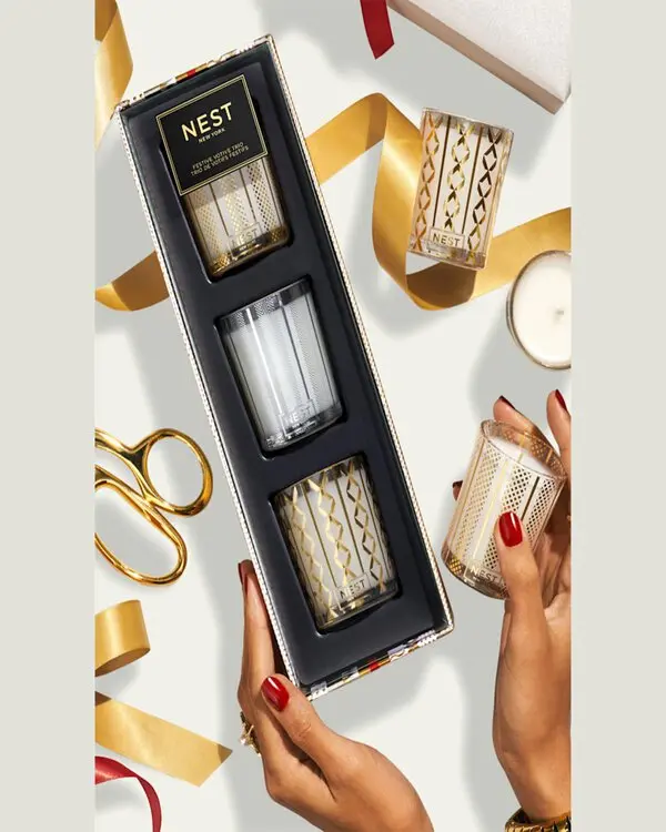 NEST NEW YORK Festive Votive Candle Trio