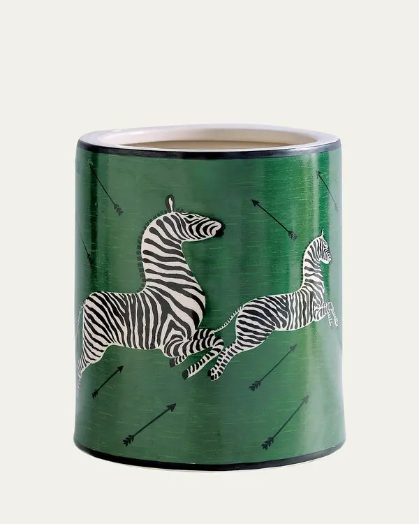 PORT 68 Zebra Ice Bucket - Green