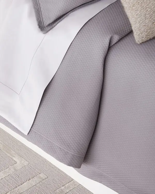 SFERRA Perrio Matelasse Full/queen Coverlet - Silver